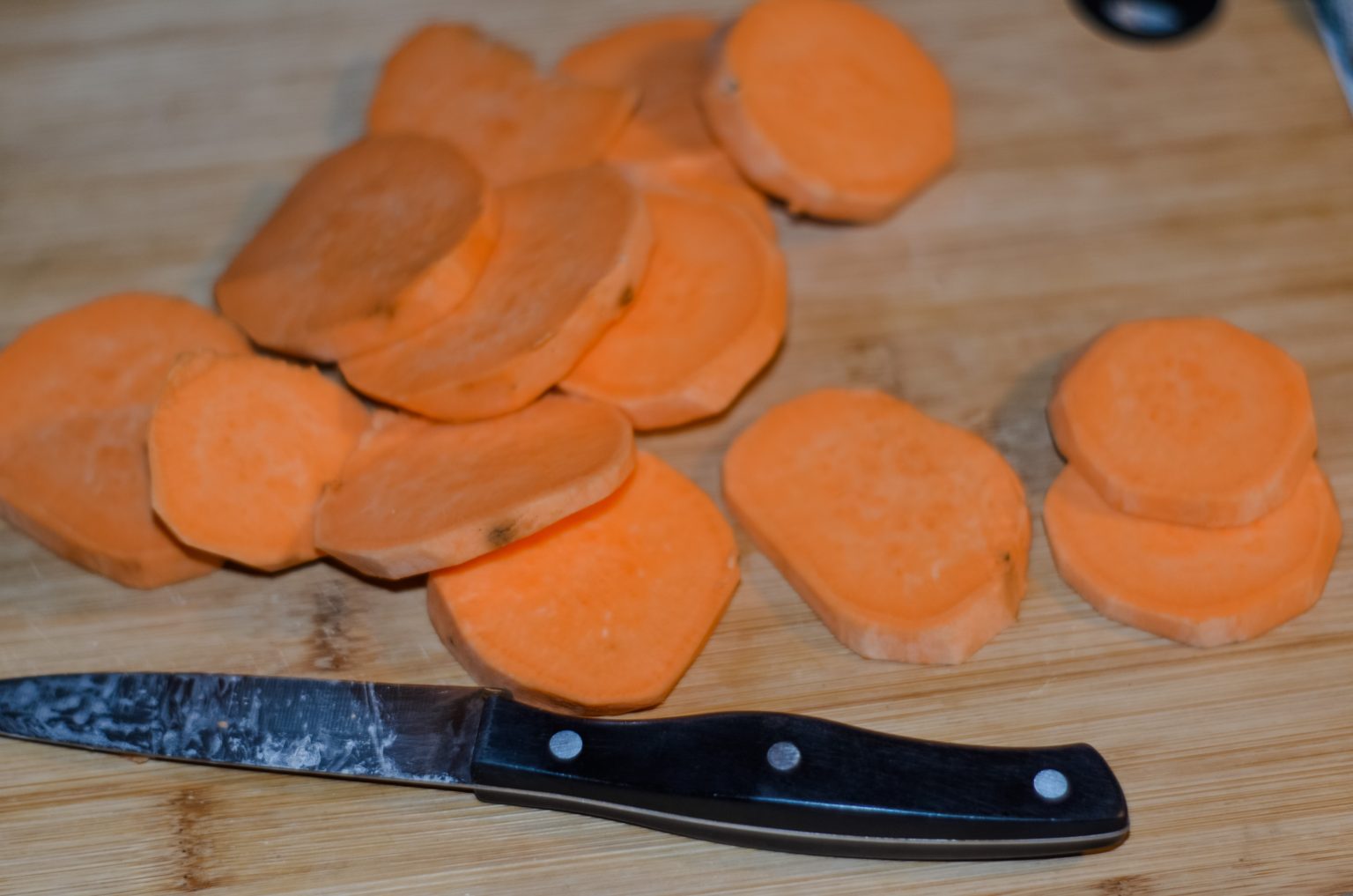 Roasted Sliced Sweet Potatoes - Simple Homestead Life
