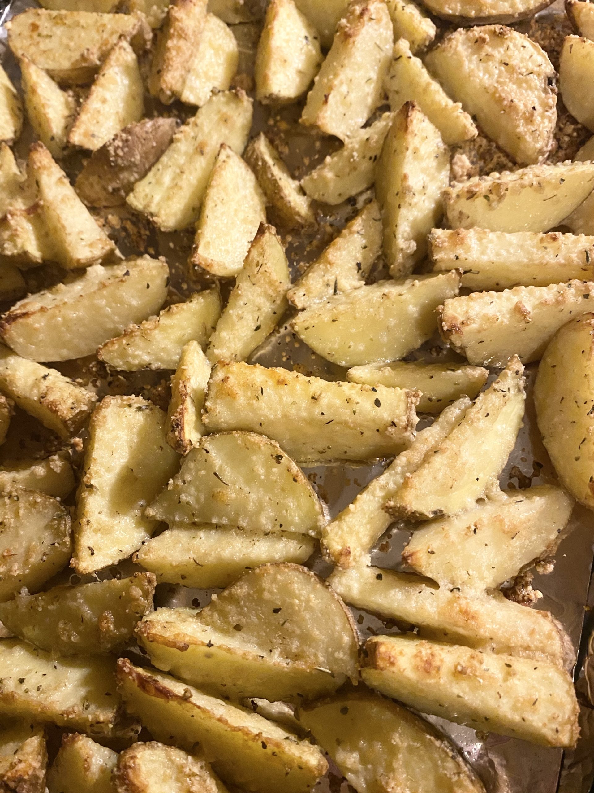 Parmesan Crusted Potato Wedges - Simple Homestead Life